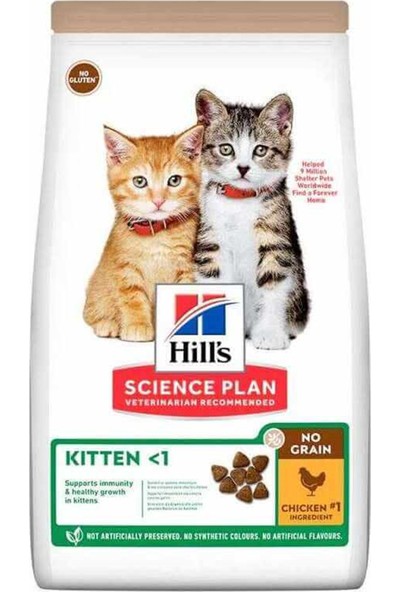 Hills Tahılsız Tavuk Etli Yavru Kedi Maması 1,5 kg Hills Tahılsız Tavuk Etli Yavru Kedi Maması 1,5 kg