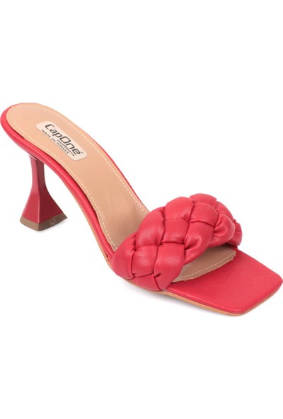 Capone 124 Kadın Topuklu Örgülü Terlik Capone 124 Kadın Topuklu Örgülü Terlik