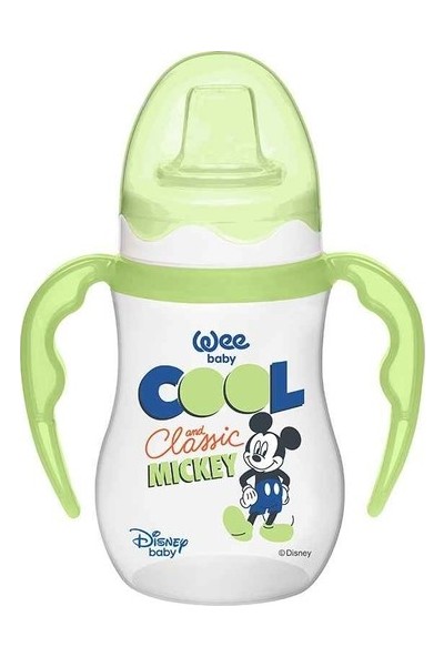 Wee Baby 188 Disney Kulplu Alıştırma Bardağı 250 ml - Yeşil Wee Baby 188 Disney Kulplu Alıştırma Bardağı 250 ml - Yeşil