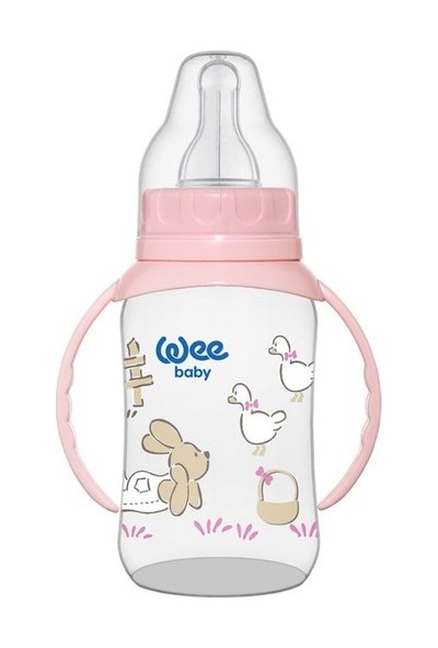 Wee Baby 744 Kulplu Pp Biberon 150 ml - Pembe Wee Baby 744 Kulplu Pp Biberon 150 ml - Pembe