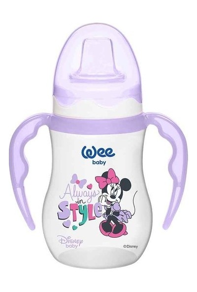 Wee Baby 188 Disney Kulplu Alıştırma Bardağı 250 ml - Mor Wee Baby 188 Disney Kulplu Alıştırma Bardağı 250 ml - Mor
