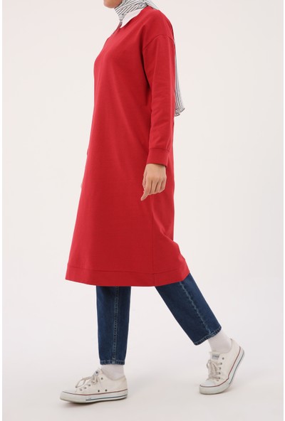 Yarece Düşük Kol Sweat Tunik