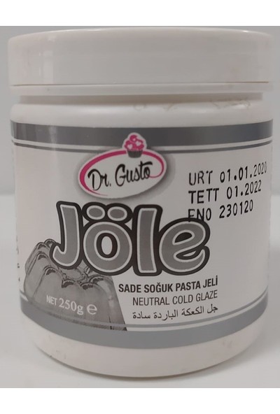 Dr Gusto Soğuk Pasta Jölesi/jeli Sade 250 gr Dr Gusto Soğuk Pasta Jölesi/jeli Sade 250 gr