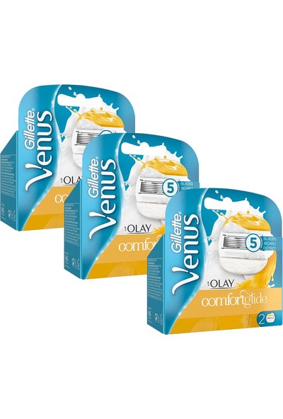 Gillette Venus Comfortglide Olay Yedek Kadın Tıraş Bıçağı 2’li x 3 Paket Gillette Venus Comfortglide Olay Yedek Kadın Tıraş Bıçağı 2’li x 3 Paket