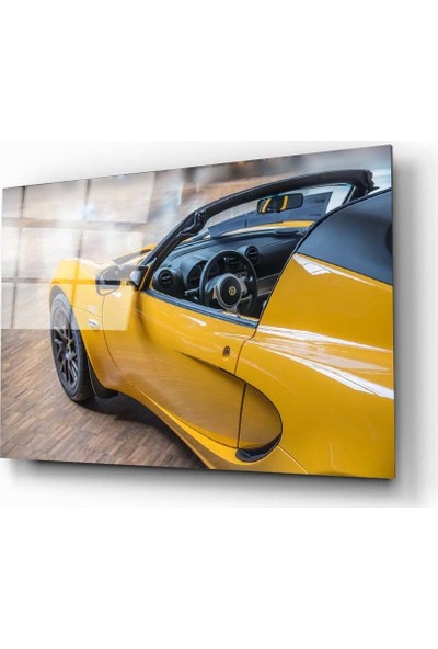 idealizbiz Nostaljik Uçak Cam Tablo