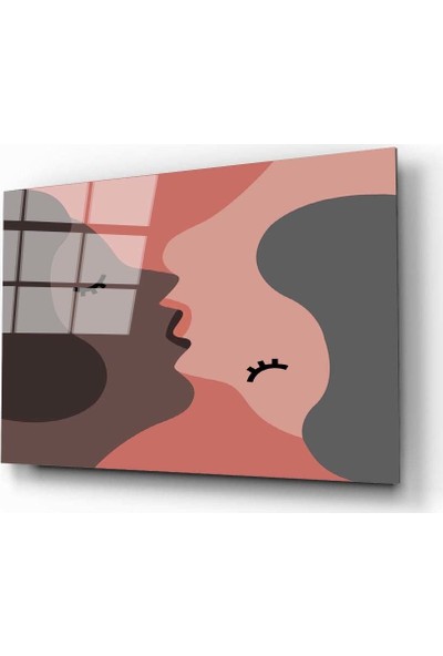idealizbiz Karikatür Cam Tablo