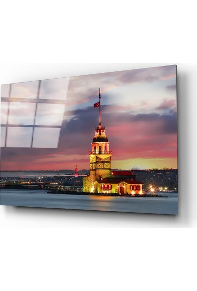 idealizbiz Kız Kulesi Cam Tablo