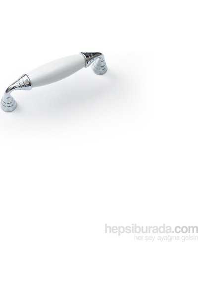 Arm Porselen Görünümlü Kulp Krom 96 mm