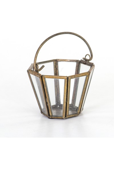 Evistro Dekoratif Metal Mumluk Fener 10X7 cm
