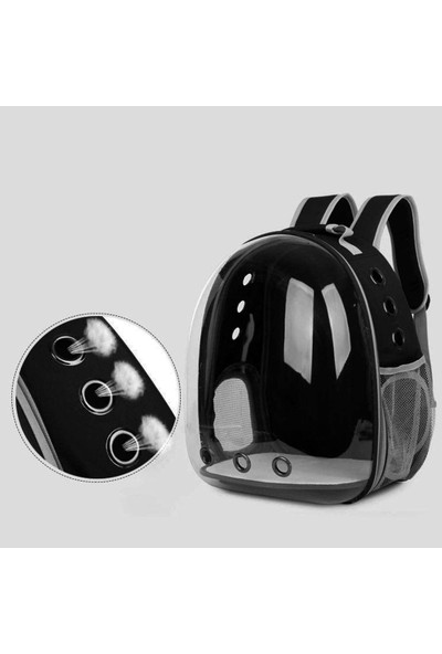 Ankaflex Şeffaf Astronot Kedi Köpek Taşıma Çantası Seyahat Çantası Uzay Kapsülü Sırt Çantası Nefes Alınabilir Tasarım