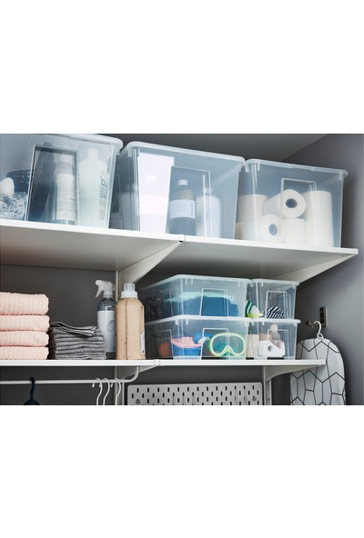IKEA Samla Kapak Şeffaf 39x28cm