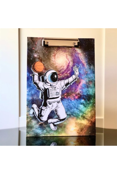 Sobremesa Astronot Tasarım Metal Aparatlı Sekreterlik