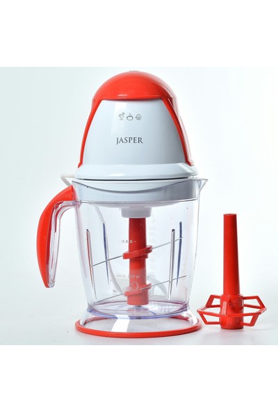 Jasper Majeste Jpr 06 500 W Çift Bıçaklı Doğrayıcı Rondo - Kırmızı Jasper Majeste Jpr 06 500 W Çift Bıçaklı Doğrayıcı Rondo - Kırmızı