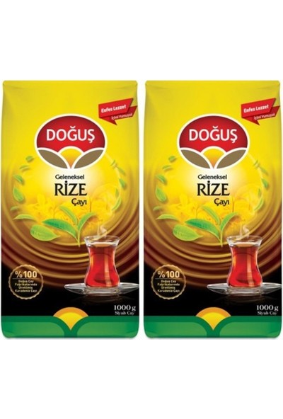 Doğuş Geleneksel Rize Siyah Dökme Çay 2 x 1 kg