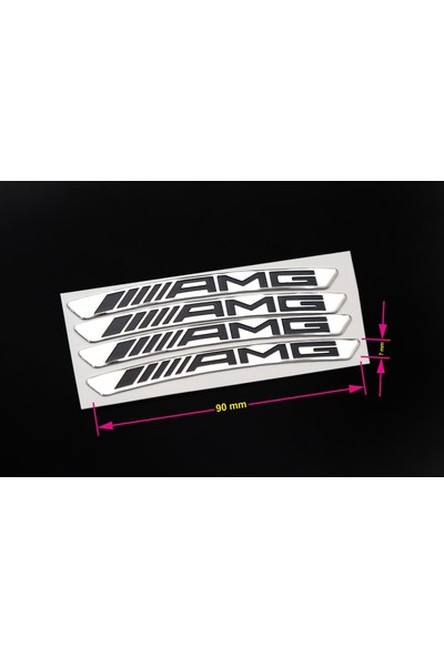 Bimbo Mercedes Amg Jant Kenar Logosu Set Bimbo Mercedes Amg Jant Kenar Logosu Set