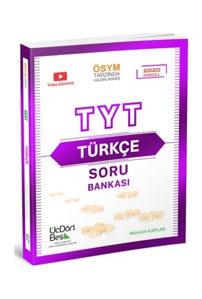 Üçdörtbeş Yayınları TYT Türkçe Soru Bankası