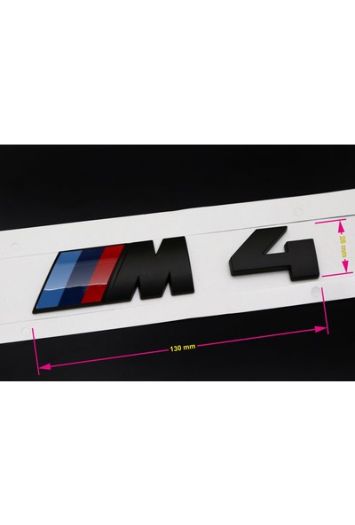 Bimbo Bmw M4 Yazı / Logo Siyah F32 F82 51148068579