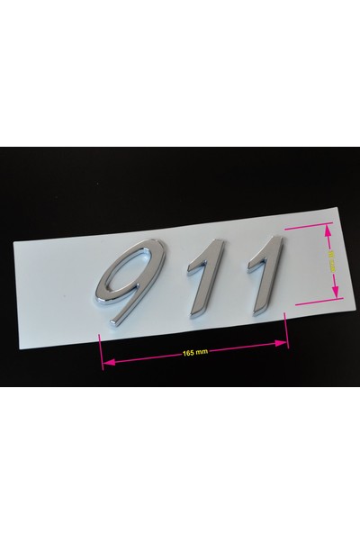 Bimbo Porsche '911' Bagaj Yazısı Metal Krom 991 559 231 02 Bimbo Porsche '911' Bagaj Yazısı Metal Krom 991 559 231 02