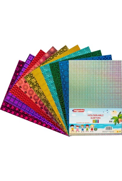 Bigpoint Bp705-00 Hologramlı Karton A4 Karısık 10Lu