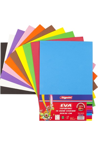 Bigpoint Bp731-20 Eva Yapıskanlı 20X30 10 Renk Karısık
