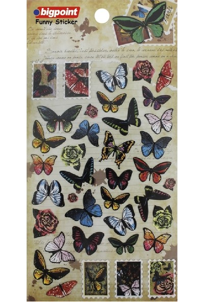 Bigpoint 851-13 Sticker Kelebekler Bp85113 Bigpoint 851-13 Sticker Kelebekler Bp85113