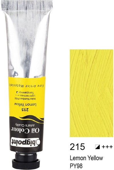 Bigpoint Yaglı Boya 45 Ml Lemon Yellow 215 Bigpoint Yaglı Boya 45 Ml Lemon Yellow 215