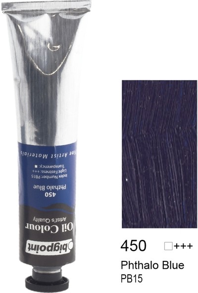 Bigpoint Yaglı Boya 45 Ml Phthalo Blue 450 Bigpoint Yaglı Boya 45 Ml Phthalo Blue 450