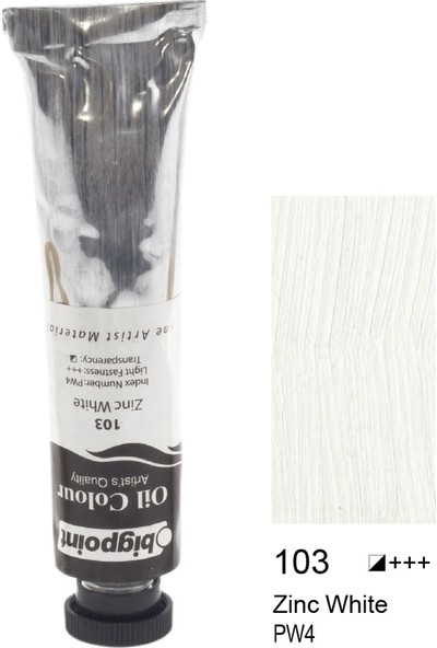 Bigpoint Yaglı Boya 200 Ml Zinc White 103 Bigpoint Yaglı Boya 200 Ml Zinc White 103