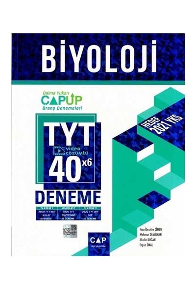 Çap Yayınları TYT Biyoloji 40 x 6 Up Deneme
