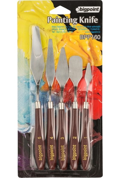 Bigpoint 160 Painting Knife( Spatula) Set 5 Li Bpp160 Bigpoint 160 Painting Knife( Spatula) Set 5 Li Bpp160
