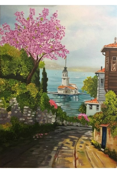 Marcel Sanat Marcel Sanat Üsküdar Kız Kulesi Elmas Mozaik Tablo 45 x 60 cm Marcel Sanat Marcel Sanat Üsküdar Kız Kulesi Elmas Mozaik Tablo 45 x 60 cm