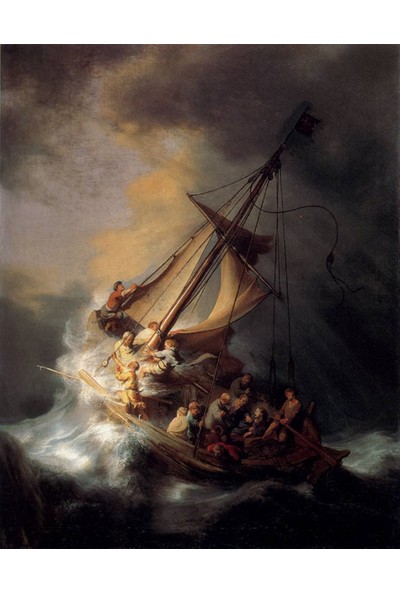Marcel Sanat The Storm On The Sea Of Galilee- Rembrant 1606-1669 Elmas Mozaik Tablo 56 x 69 cm Marcel Sanat The Storm On The Sea Of Galilee- Rembrant 1606-1669 Elmas Mozaik Tablo 56 x 69 cm
