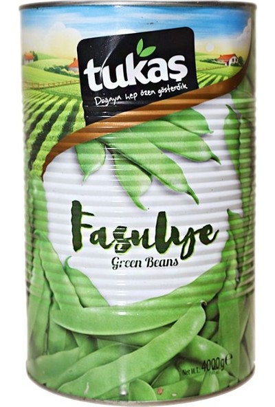 Tukaş Taze Fasulye Konservesi 4100 gr Tukaş Taze Fasulye Konservesi 4100 gr