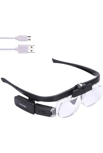 Magni Işıklı Gözlük Büyüteç Şarjlı Büyüteç