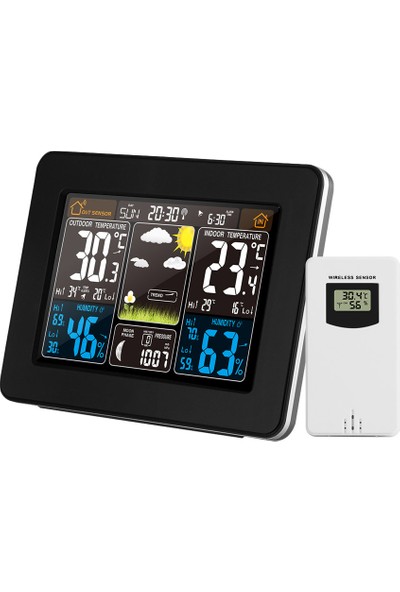 Mbw FJ3365 Renk Hava Istasyonu Kapalı / Açık Kablosuz Sıcaklık (Yurt Dışından)