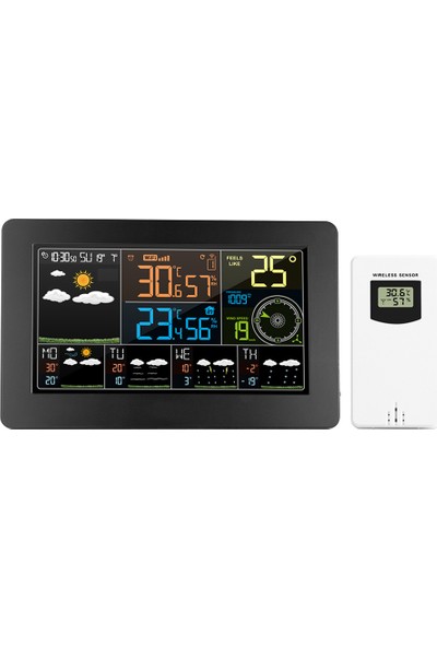 Mbw Çok Fonksiyonlu Renk Wifi Hava Istasyonu App Kontrolü (Yurt Dışından)