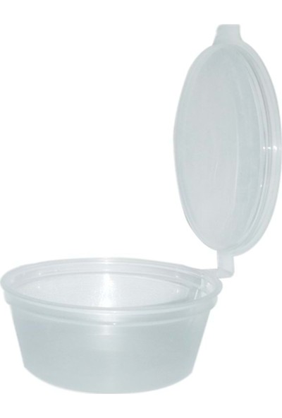 Rubikap Sert Plastik Kapaklı Sos Kabı 30 cc - 50'li Rubikap Sert Plastik Kapaklı Sos Kabı 30 cc - 50'li