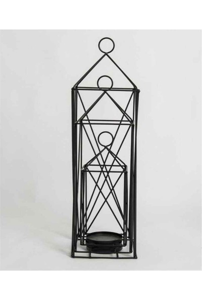 Weblonya Metal Mumluk Fener Dekoratif Mum Standı 5007