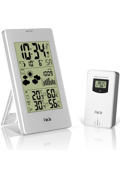 Fanju Kapalı Açık Termometre Higrometre Barometre Kablosuz (Yurt Dışından) Fanju Kapalı Açık Termometre Higrometre Barometre Kablosuz (Yurt Dışından)
