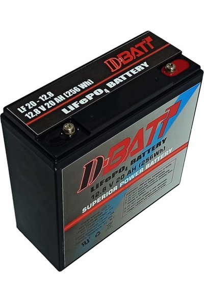D-Batt 12V 20AH Lifepo4 Lityum Akü