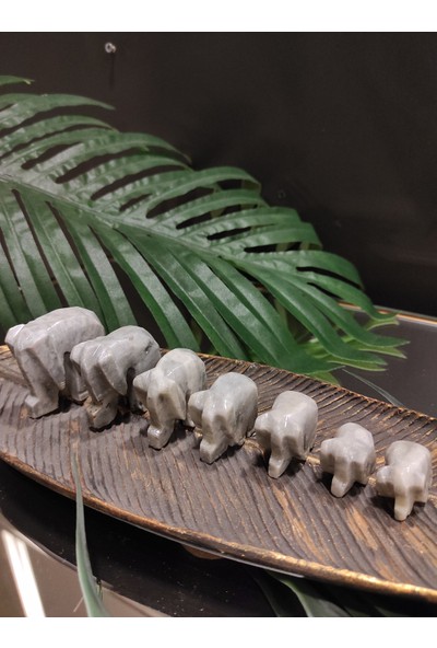 Cassanero Dekoratif Mermer Fil Seti 7'li