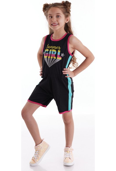 Mushi Summer Siyah Kız Tulum