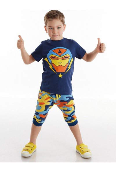 Denokids Robot Star Erkek Çocuk Kapri Takım