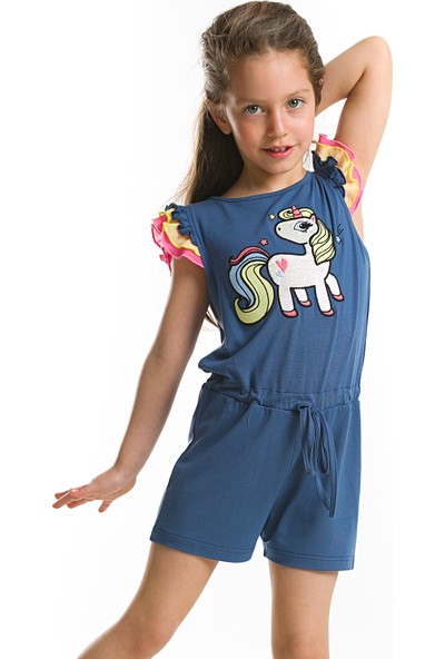 Denokids Unicorn Fırfırlı Tulum Denokids Unicorn Fırfırlı Tulum