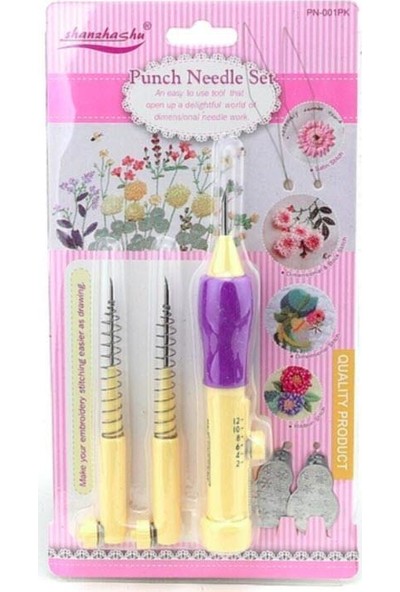 Shanzhashu Mor Punch Iğnesi - Panç Iğne Seti Shanzhashu Mor Punch Iğnesi - Panç Iğne Seti