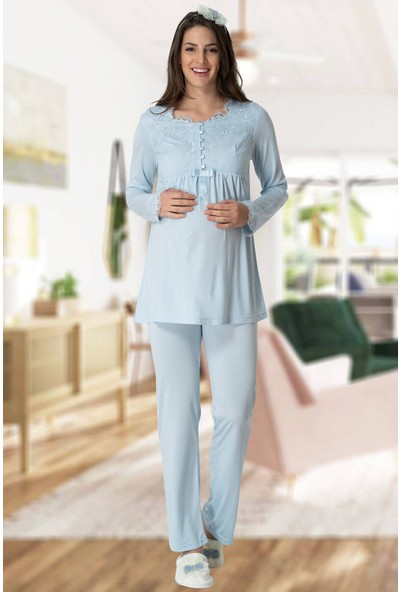 By Mecit Pijama Hamile Lohusa Pijama Takımı