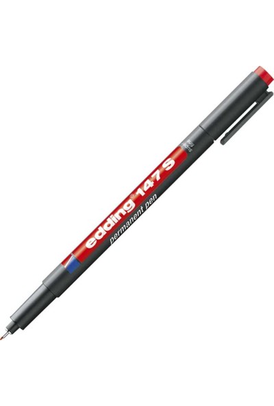 Edding 147S Permanent Asetat Kalemi Kırmızı Edding 147S Permanent Asetat Kalemi Kırmızı