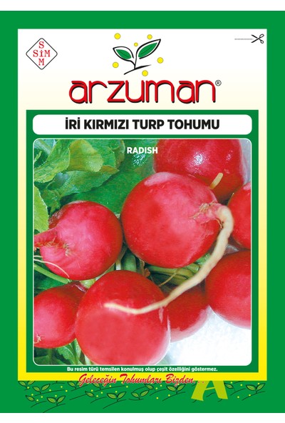 Arzuman Iri Kırmızı Turp Tohumu 25 Gram Arzuman Iri Kırmızı Turp Tohumu 25 Gram