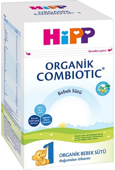 Hipp 1 Organik Combiotic Bebek Sütü 800 gr Hipp 1 Organik Combiotic Bebek Sütü 800 gr