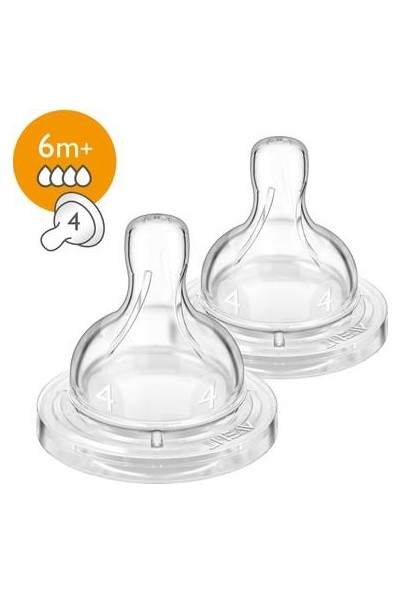 Philips Avent Anti-Kolik Biberon Emziği 6 Ay+ 2'li Philips Avent Anti-Kolik Biberon Emziği 6 Ay+ 2'li
